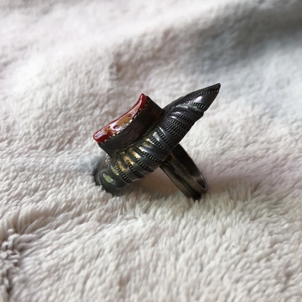 Native American | Jewelry | Native American Handmade Silver And Coral ...